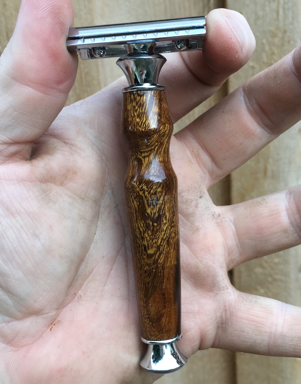 Upcoming class- learn to make a safety razor on the lathe! - Woodshop ...